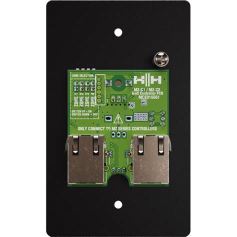 Hh Electronics Mz C2 Wall Volume And Source Selector Cat5 Black