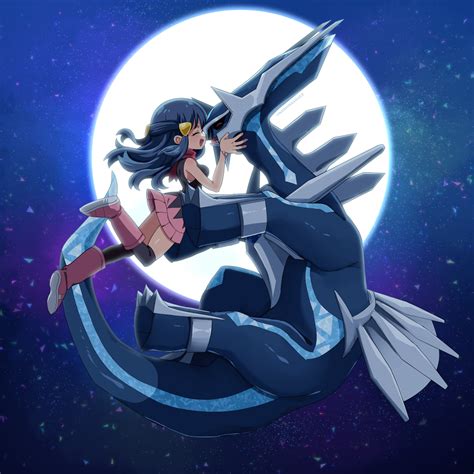 Nashirasauce Dawn Pokemon Dialga Nintendo Pokemon Pokemon Dppt Commentary Request 1girl