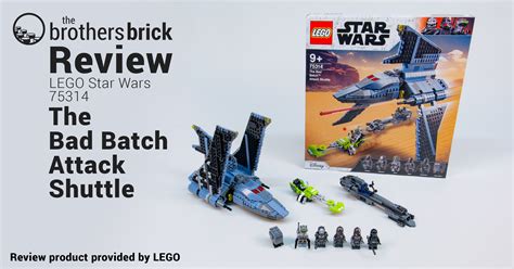 Lego Star Wars 75314 The Bad Batch Attack Shuttle [review] The