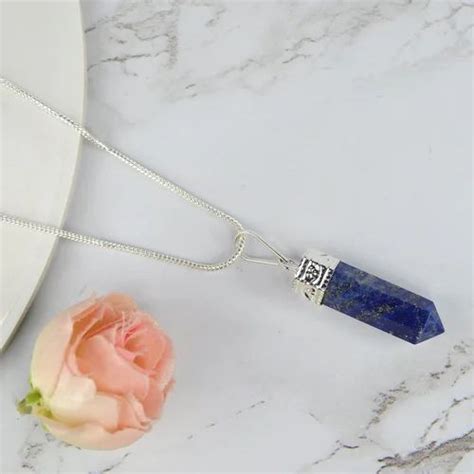 Natural Stone Blue Lapis Lazuli Pencil Pendant At ₹ 75piece In New