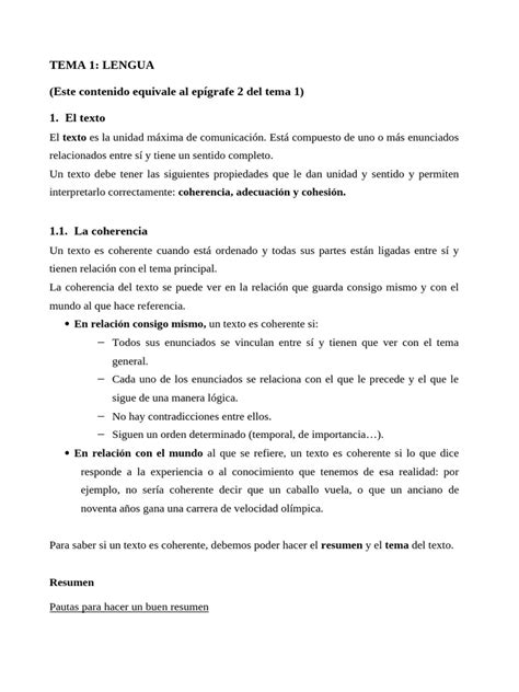 Tema 1 Lengua Pdf Género Gramatical Sustantivo