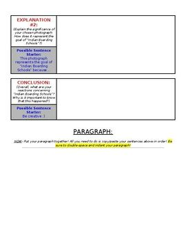 Indian Boarding Schools Document Image Analysis Evidence Based