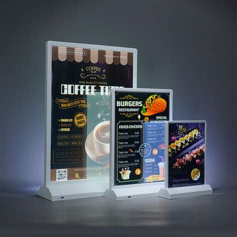 A4 A5lightbox Led Movie Poster Light Box Aluminum Plexiglass Light Box