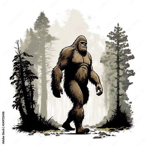 Bigfoot Sasquatch Art Print By Bigfootforpresident Artofit