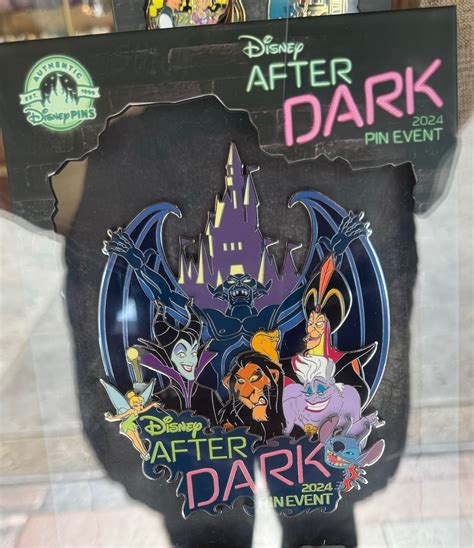Disney After Dark Pin Display At Disney Springs Disney Pins Blog