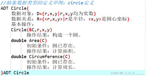 抽象数据类型 adt 抽象数据类型的格式定义 csdn博客
