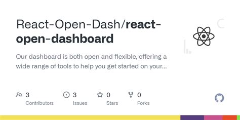 Github React Open Dashreact Open Dashboard Our Dashboard Is Both