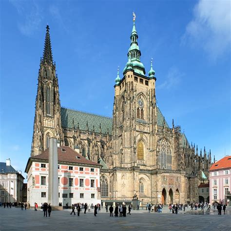 The Clock Of St Vitus Cathedral Editorial Photo Image Of European