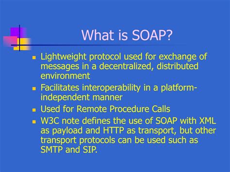 PPT SOAP Simple Object Access Protocol PowerPoint Presentation Free Download ID