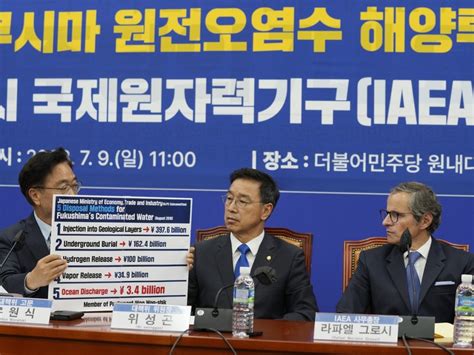南韓共同民主黨晤格羅西 譴責iaea核污水排海報告 新浪香港