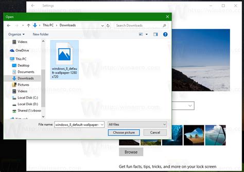 Change Lock Screen Background In Windows