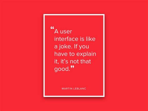 User Interface Is Like A Joke Quote
