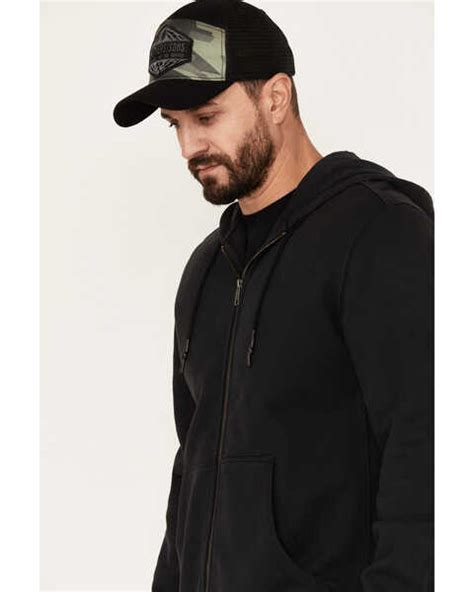 Brothers And Sons Heavy Weathered Hooded Jacket Black