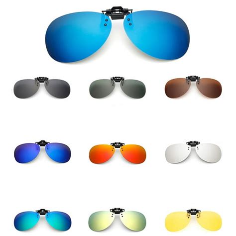 Tooloflife Polarized Clip On Flip Up Clip Sunglasses Polarized Lenses