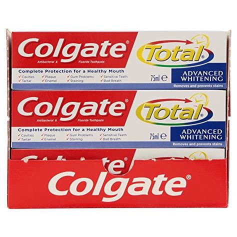 Colgate Total Whitening Toothpaste With Stannous Fluoride And Zinc Wo