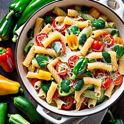 One Pot Creamy Vegetable Pasta Foodporn