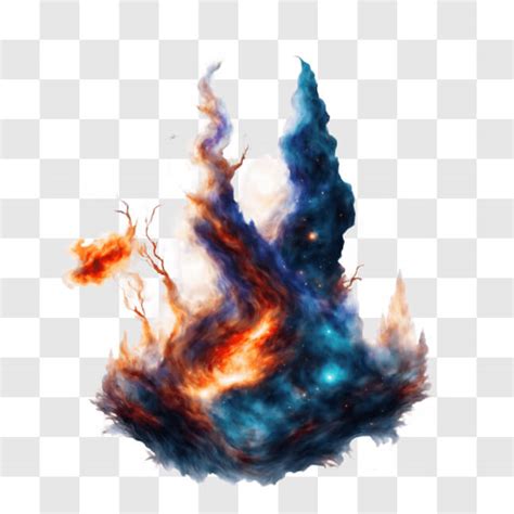 Download Colorful Fireball Star In Space Png Online Creative Fabrica