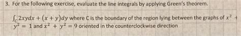 Solved For The Following Exercise Evaluate The Line Chegg