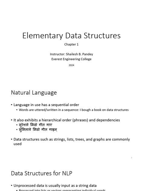 Nlp Data Structures Guide Pdf Recurrence Relation Vector Space