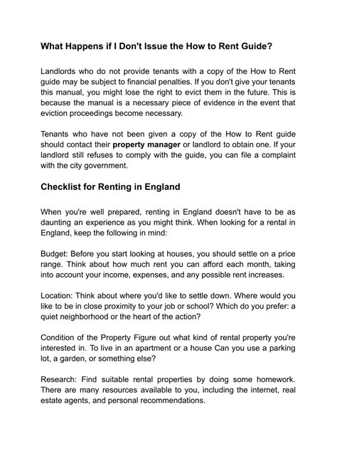 Ppt How Does The How To Rent Guide Benefit Landlords And Tenants