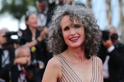 Andie Macdowell Rocks Gray Hair On Paris Fashion Week Runway