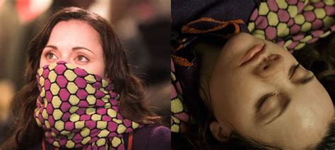 In The Movie Penelope 2006 Penelope Wears A Scarf Over Her Mouth And