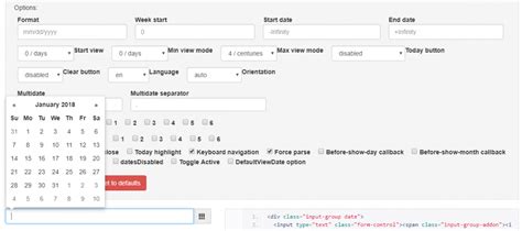 Date Picker For Bootstrap OnAirCode