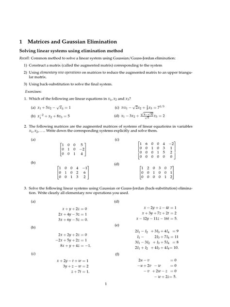 Exer Linear Alg Pdf Eigenvalues And Eigenvectors Linear Subspace