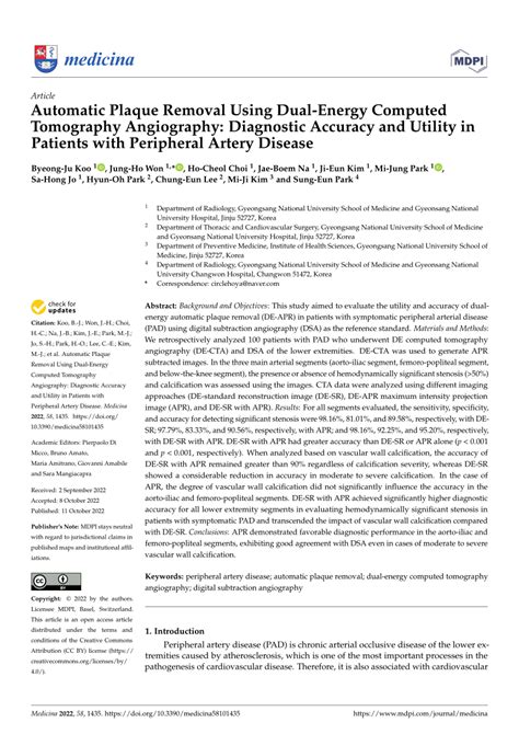 Pdf Automatic Plaque Removal Using Dual Energy Computed Tomography Angiography Diagnostic