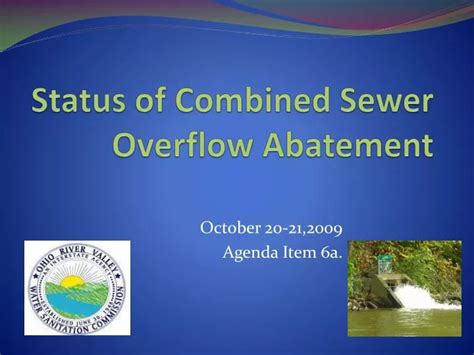 Ppt Status Of Combined Sewer Overflow Abatement Powerpoint Presentation Id