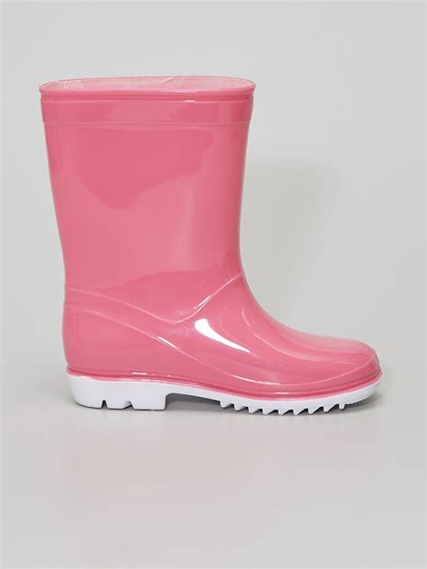 Bottes De Pluie En Caoutchouc Rose Kiabi 11 20