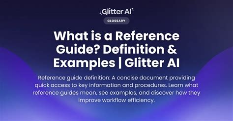 What Is A Reference Guide Definition And Examples Glitter Ai Glitter Ai