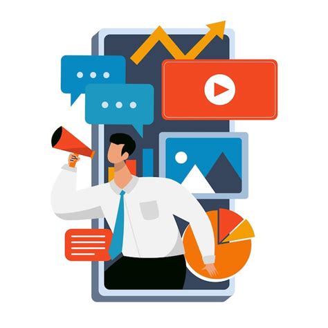 마케팅 채널 일러스트 벡터 Freepik에서 무료 고품질 벡터를 다운로드하세요 Freepik