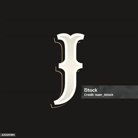 어두운 배경에 오래 된 세리프 J 문자 아이콘 그림자에 대한 스톡 벡터 아트 및 기타 이미지 그림자 라벨 맥주 Istock