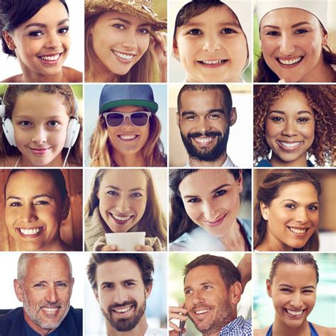 We Live In A World Of Smiles Composite Image Of A Diverse Group Of