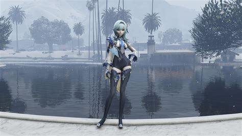 Eula From Genshin Impact Add On Ped V Gta Mod