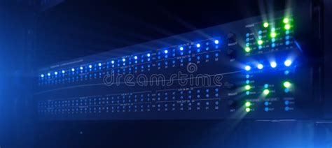 modern datacenter server room background website blue header stock