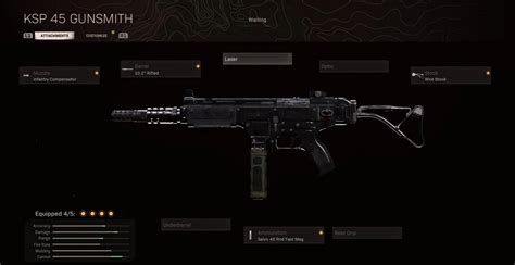 Classe Ksp 45 Sur Warzone Accessoires Atouts Et Joker Pour Call Of