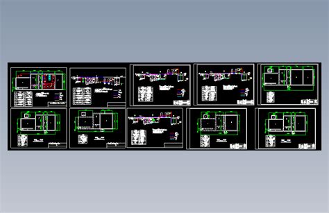 某体育运动城中水站全套施工图autocad 2007模型图纸下载 懒石网
