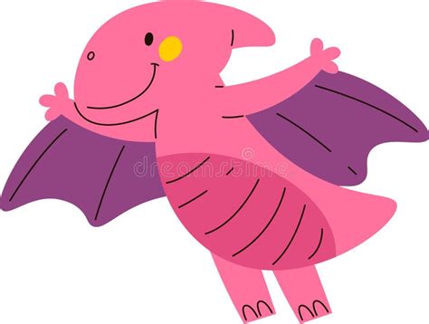 Pterodactyl Dinosaur Cartoon Stock Vector Illustration Of Predator Prehistoric 297121982