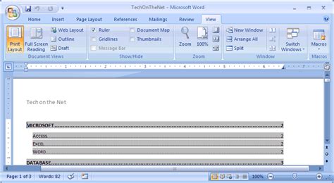Ms Word Show The Horizontal And Vertical Ruler