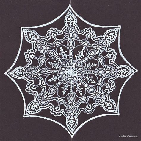 Snowflake Mandala By Perla Messina Redbubble