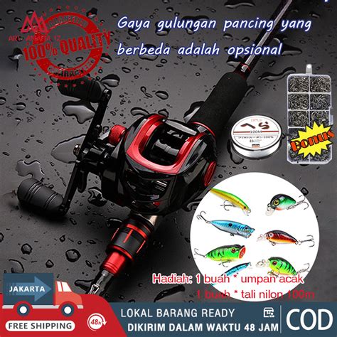 Jual Oran Pancing Set 1 8m 2 1m 2 4m Joran Dan 7 2 1 Reel BC Joran