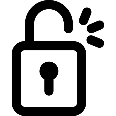 Unlock Basic Rounded Lineal Icon Freepik