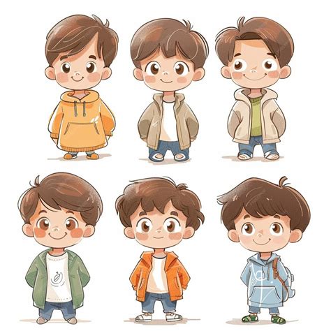 Vector Boying Set Sencillo Y Mínimo Vector Premium Generado Con Ia