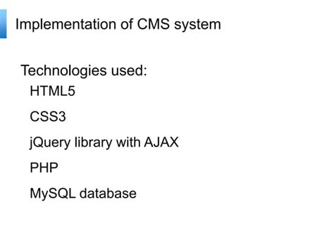 Development Of Multiplatform Cms System With Zend Framework PPT