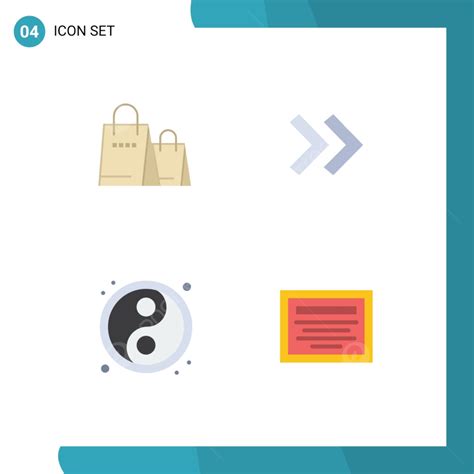 Ui Set Vector Art PNG Set Of 4 Modern Ui Icons Symbols Signs For Bag