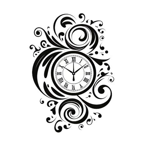 Premium Photo Trending Tattoo Isolated On White Background