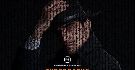 Эффект типографики Photoshop Actions And Presets Включая действие и