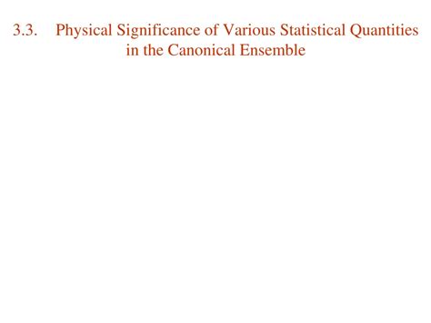 Ppt 3 The Canonical Ensemble Powerpoint Presentation Free Download Id 9663692